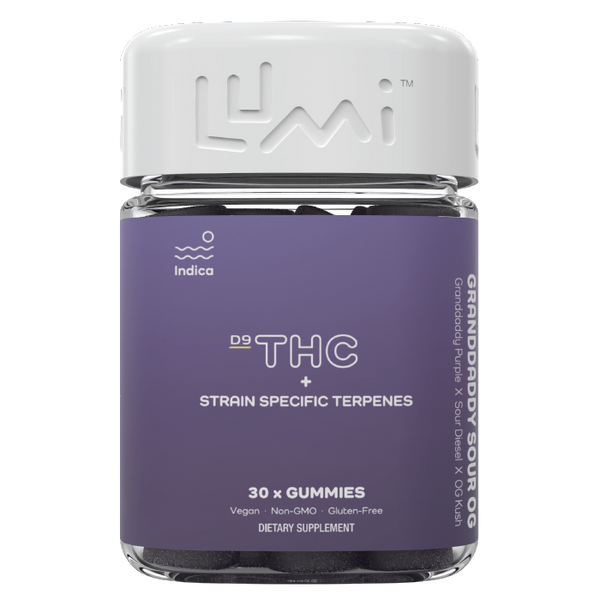 Granddaddy Sour OG | High THC Gummies Indica Edibles | Microdose